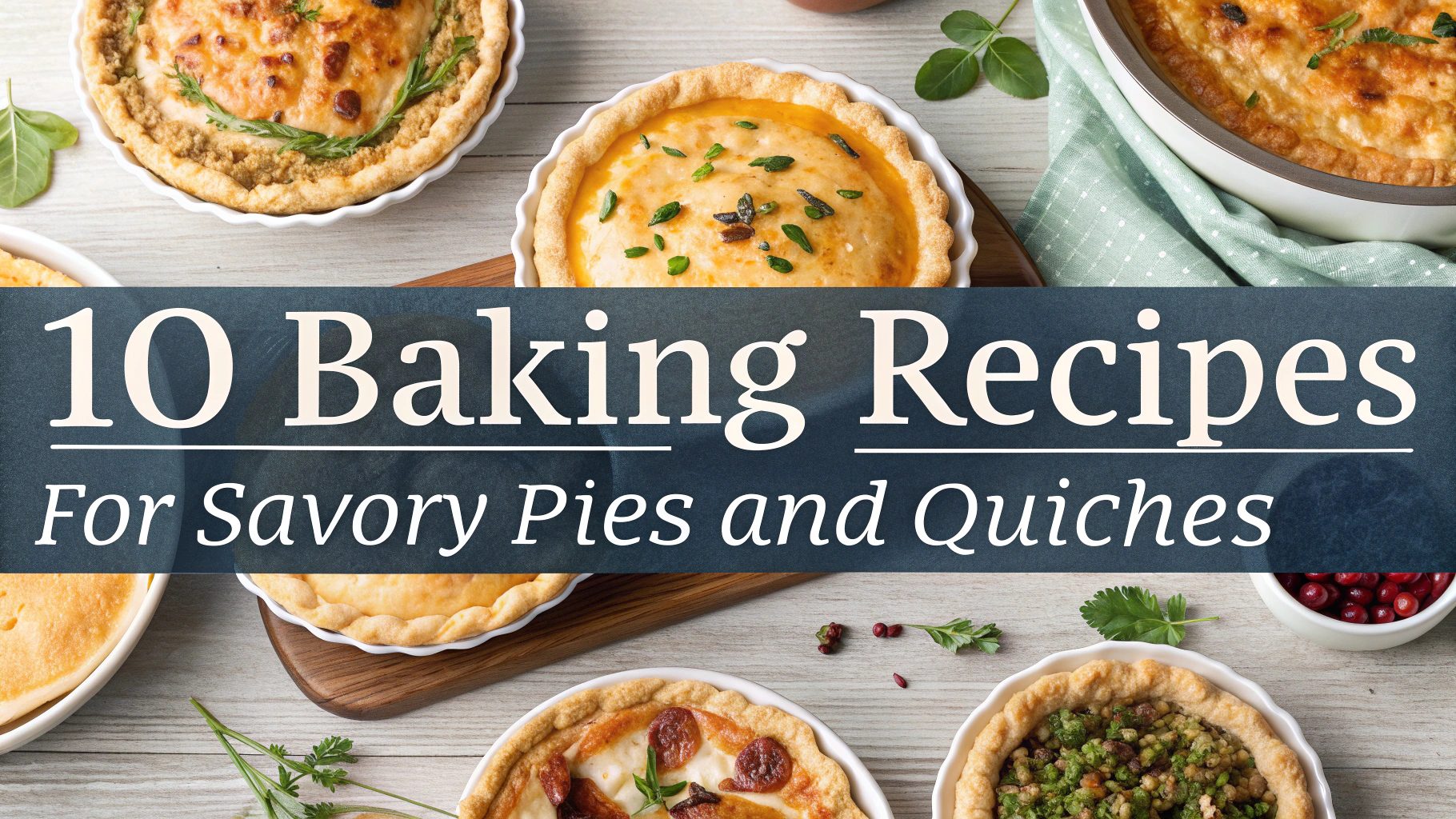 10 Baking Recipes for Savory Pies and Quiches You’ll Love